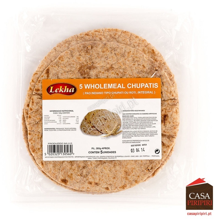 Pão indiano integral tipo chapati ou roti Pão Indiano Casa Piripiri